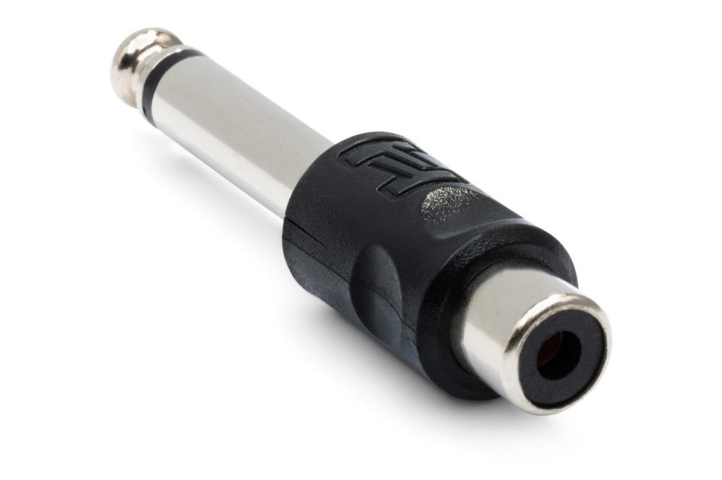 RCA to 1/4 in TS - Adapter - General Adapters | Hosa Cables