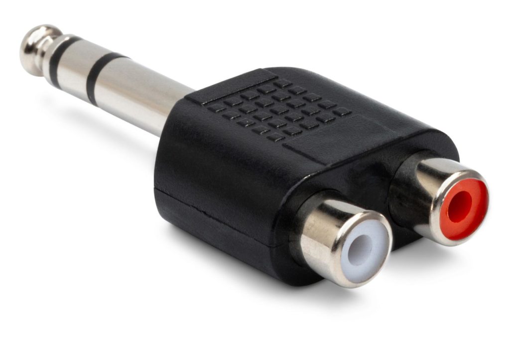 RCA to 1/4 TRS Adapter - General Adapters | Hosa Cables