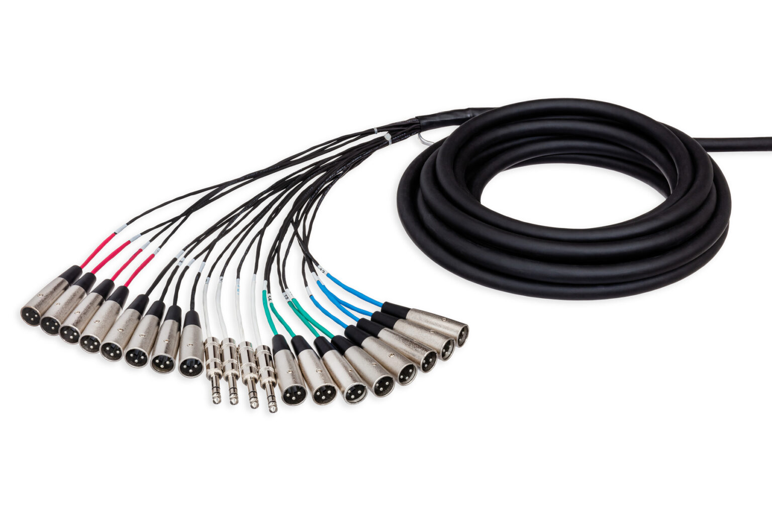 8 x XLR Sends and 4 x 1/4 in TRS Returns - Pro-Conex Stage Box Snake ...