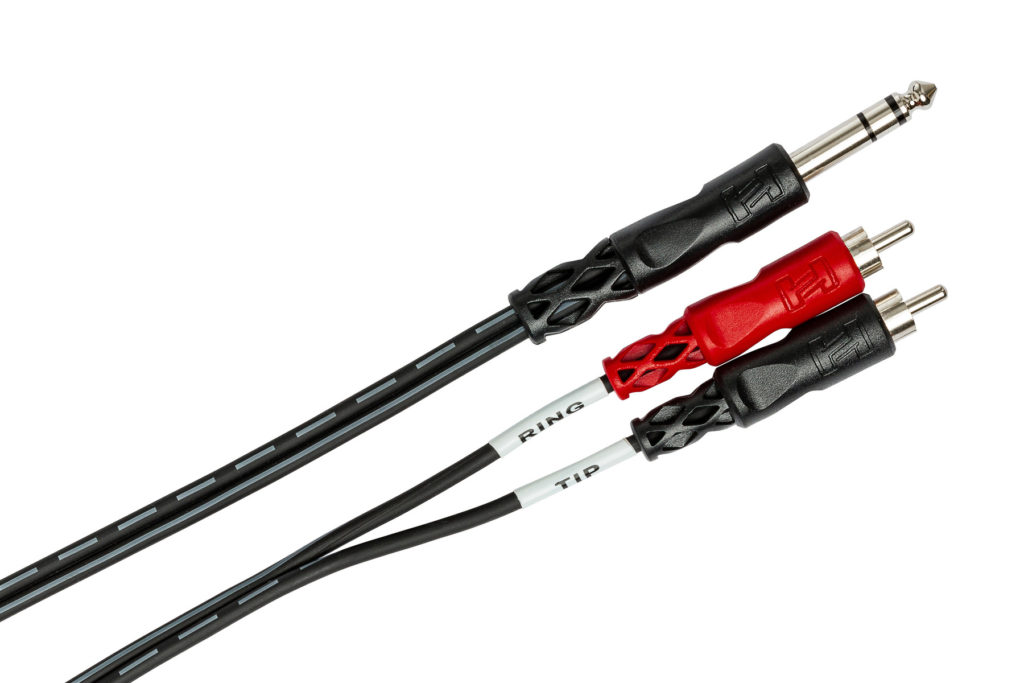 1/4 in TRS to Dual RCA - Insert Cables | Hosa Cables