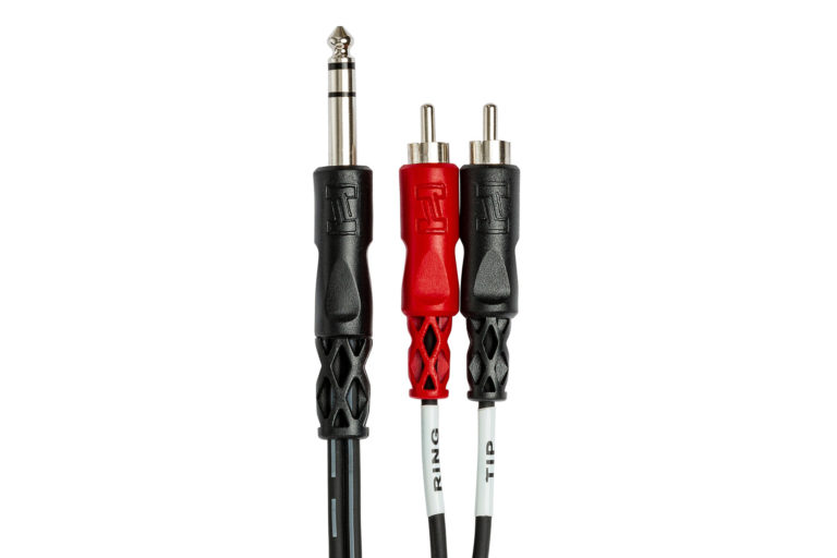 1/4 in TRS to Dual RCA - Insert Cables | Hosa Cables