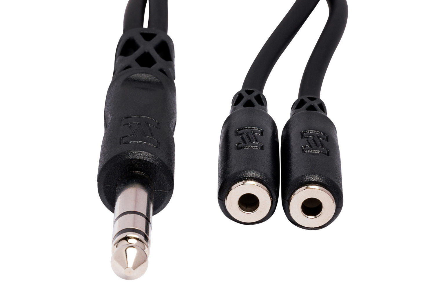 1/4 in TRS to Dual 3.5 mm TRSF - Y Cables - Analog Audio | Hosa Cables
