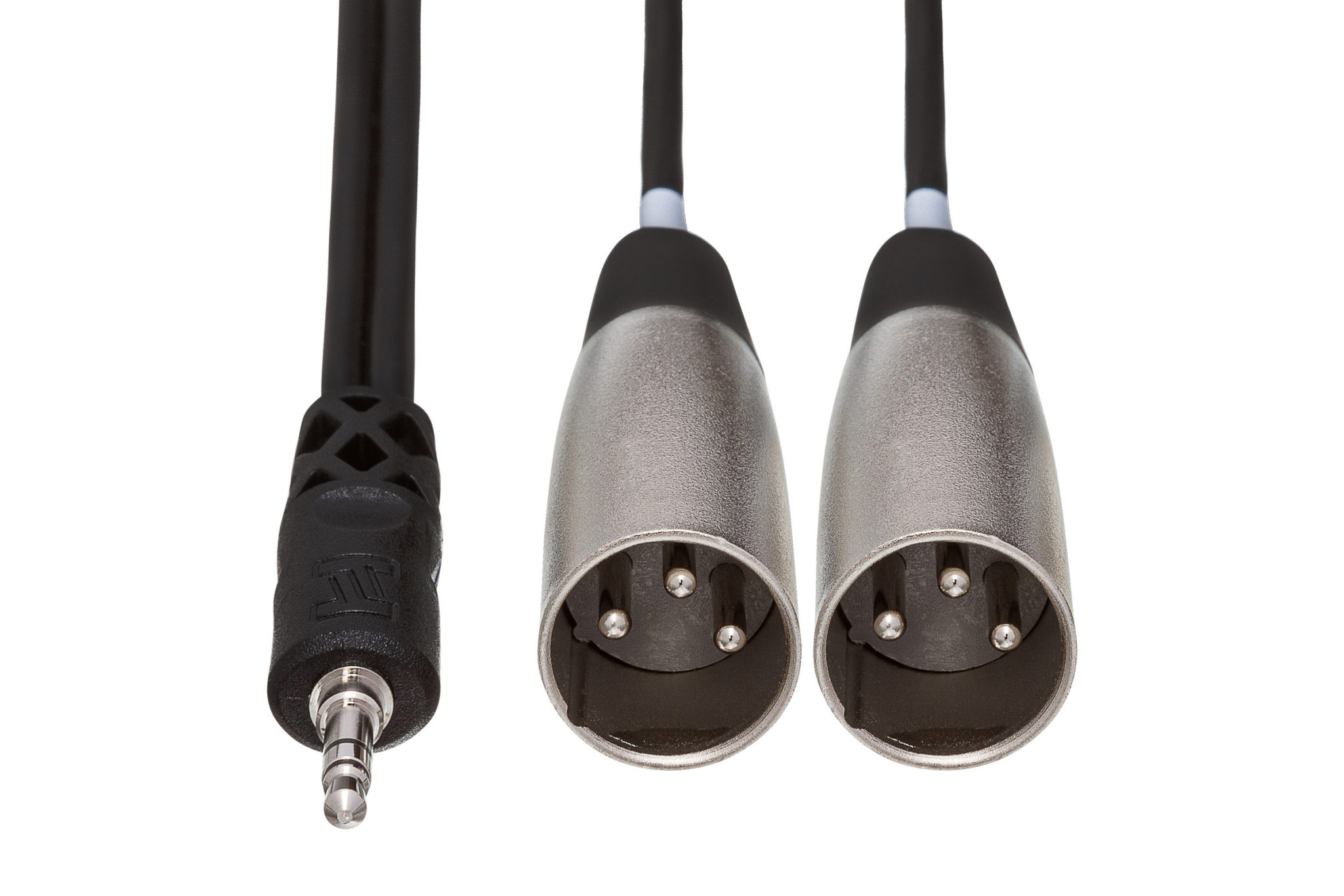 3.5 mm TRS to Dual XLR3M - Stereo Breakout | Hosa Cables