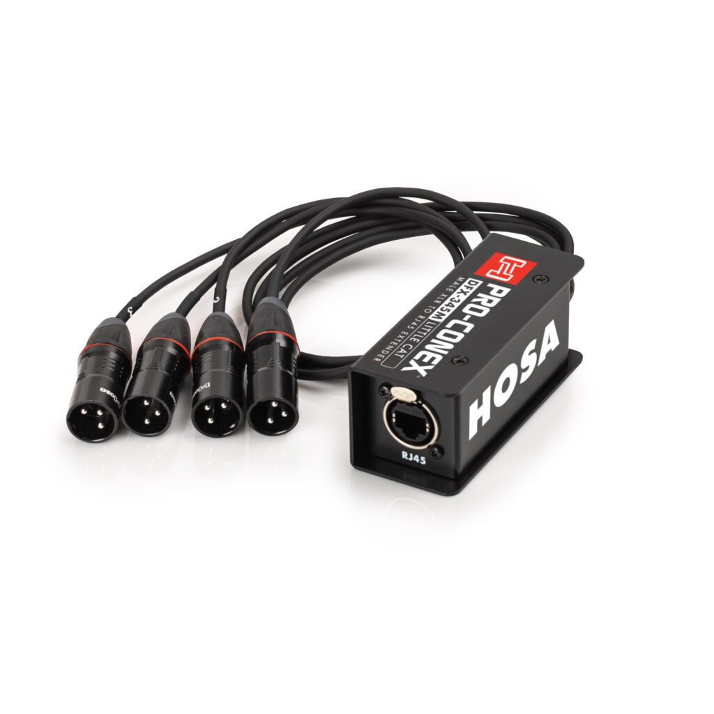 Hosa Pro-Conex Little Cat Snake, RJ45 to XLR - DFX-345